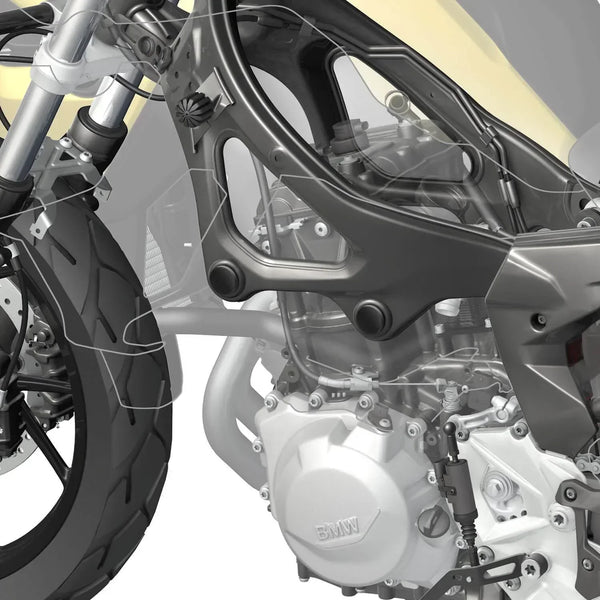 Pyramid Frame End Caps Matte Black for BMW F850 GS Adventure 2018 ...