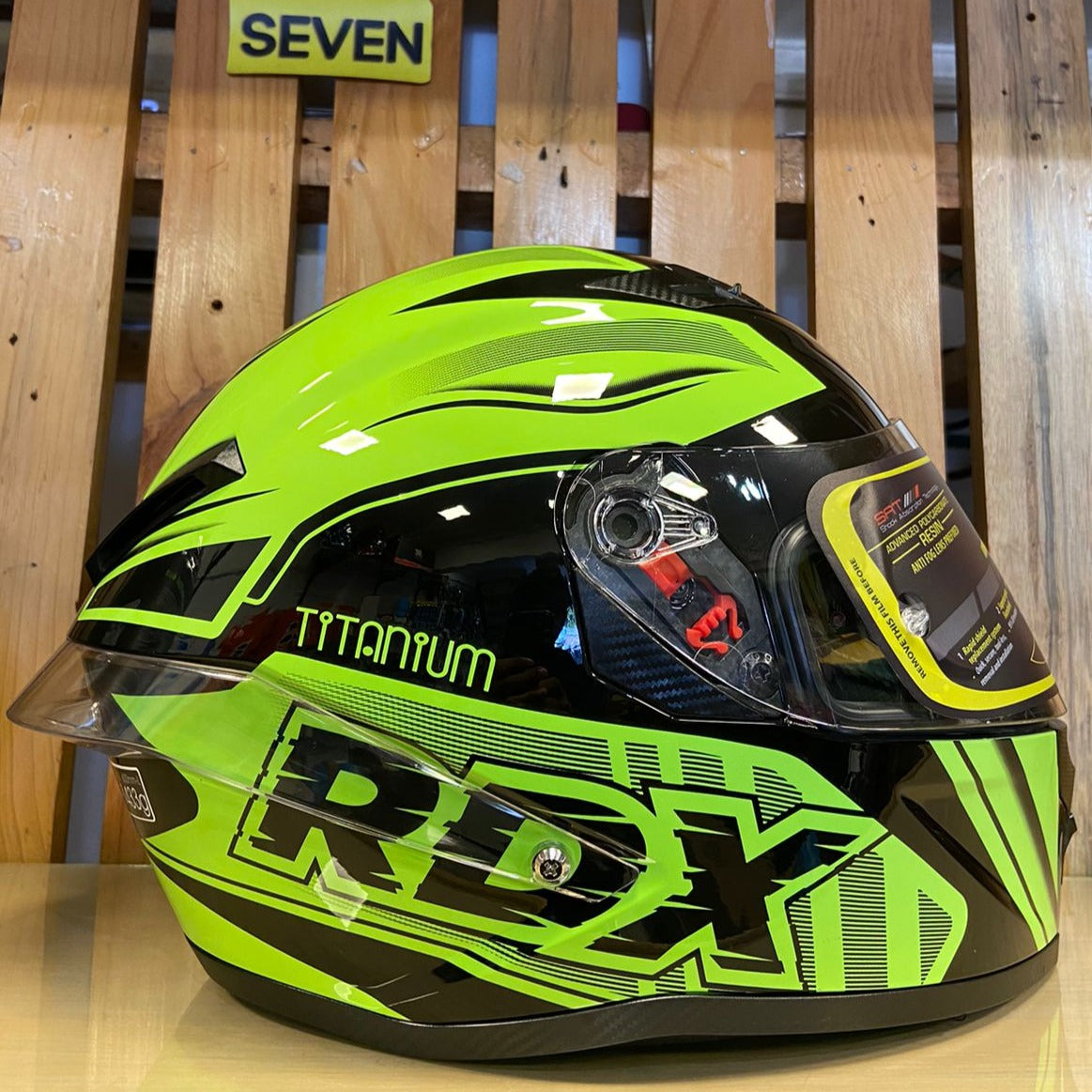 Ridex Titanium RDX Glossy Helmet | 7aftermarket India