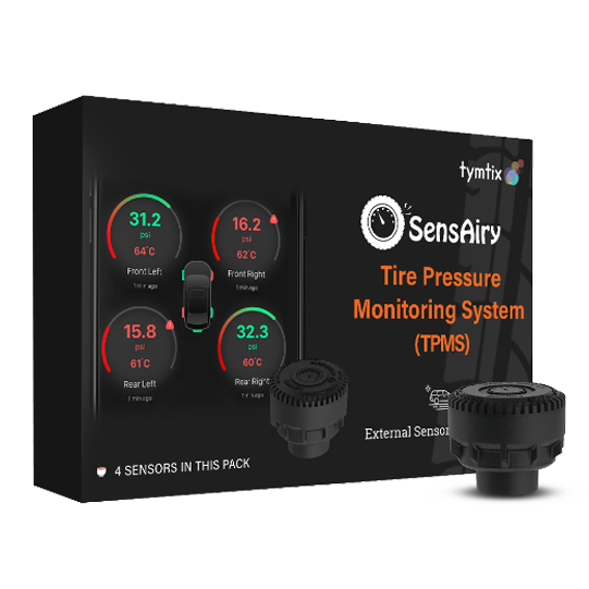 SensAiry External Tyre Pressure Monitor Sensor (TPMS) for Motorcycle ...