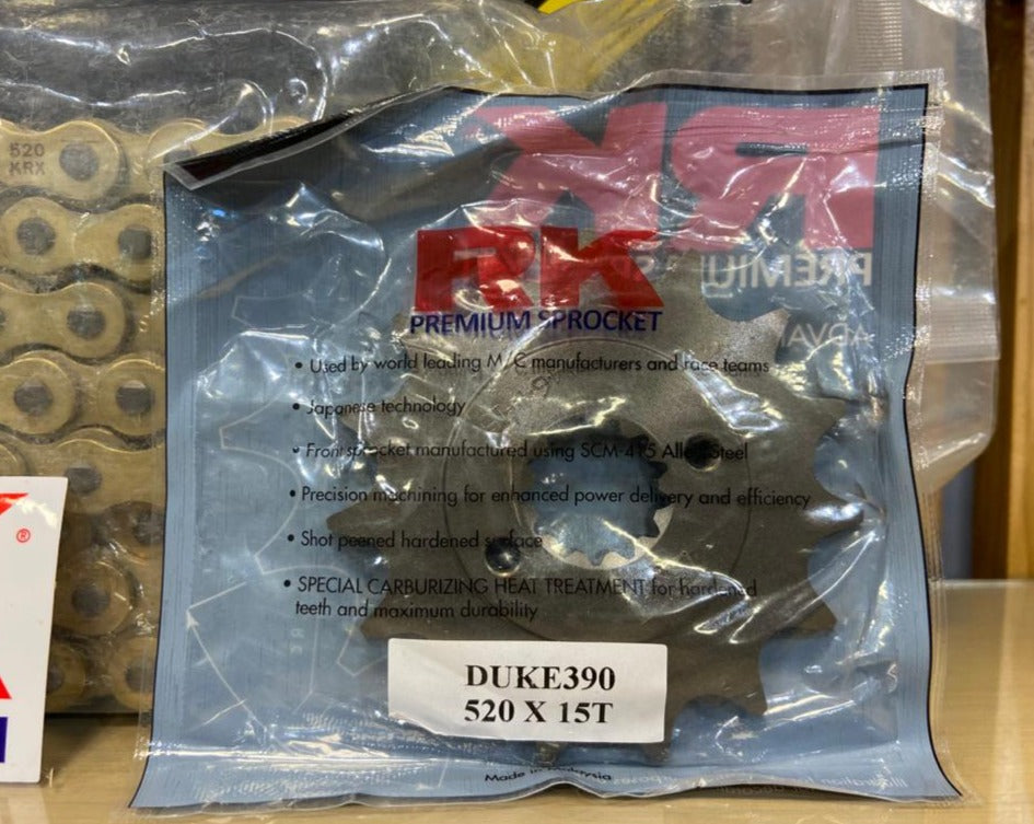 RK Chain and Sprocket Kit for KTM Duke 390 (2014+) | 7aftermarket India