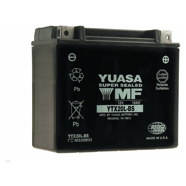 Yuasa Battery for Harley Davidson Dyna Fat Bob 2008-2017 (YTX20L-BS ...